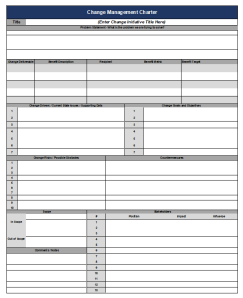 The Change Management Charter – Welcome to The Learning Leader